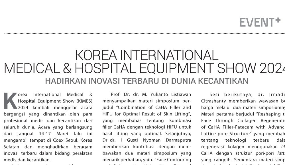 KOREA INTERNATIONAL MEDICAL & HOSPITAL EQUIPMENT SHOW 2024 – Majalah aesthetic+ online